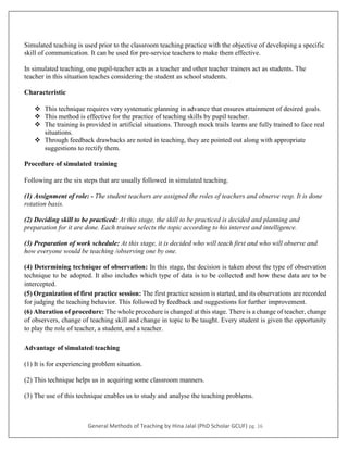 General methods of teaching | PDF