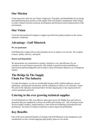GULF MINETECH LLC | PDF