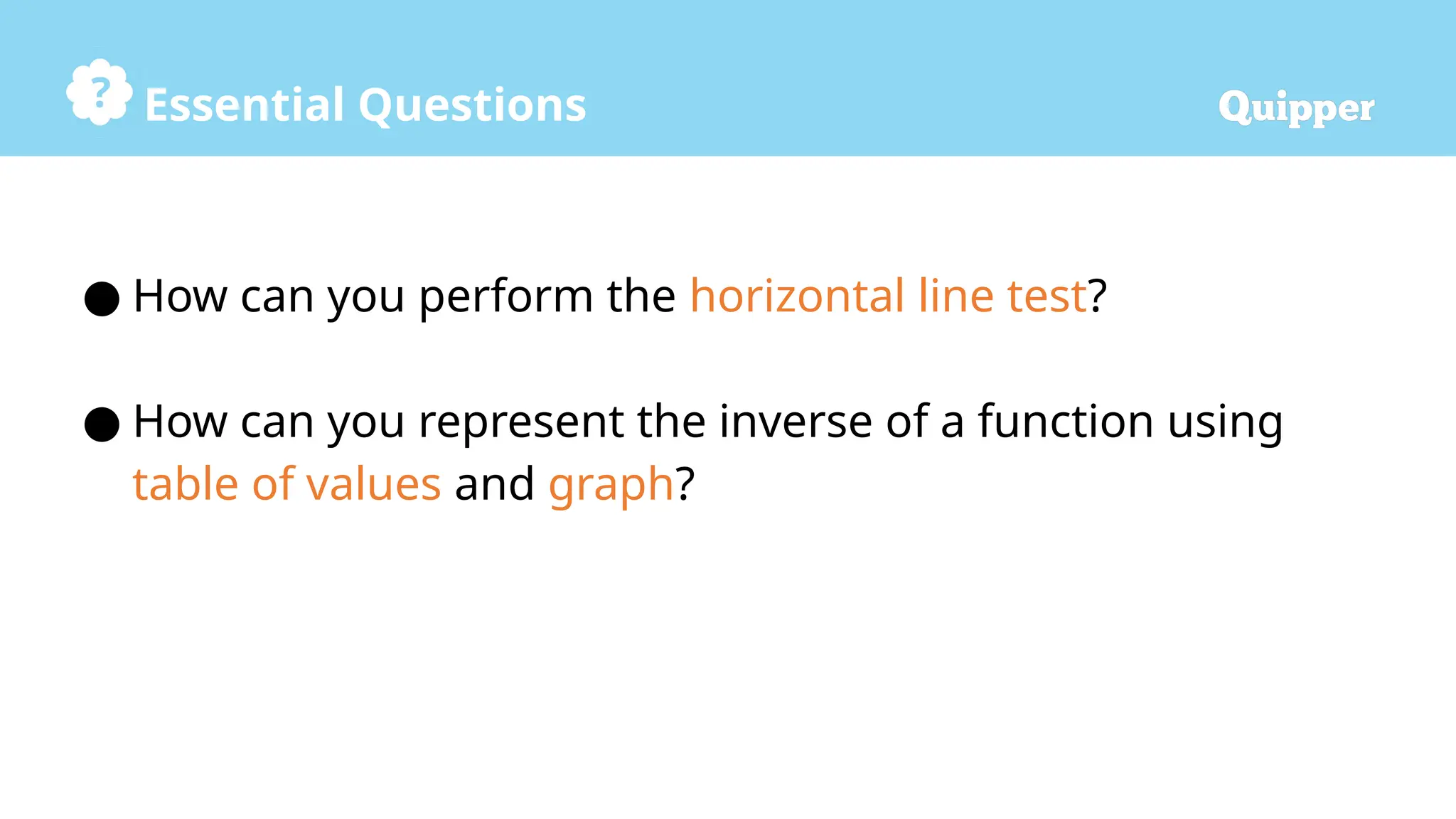 Representing Inverse Fucntions through tables and graphs | PPTX