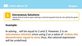 Powerpoint presentation on rational equations | PPT