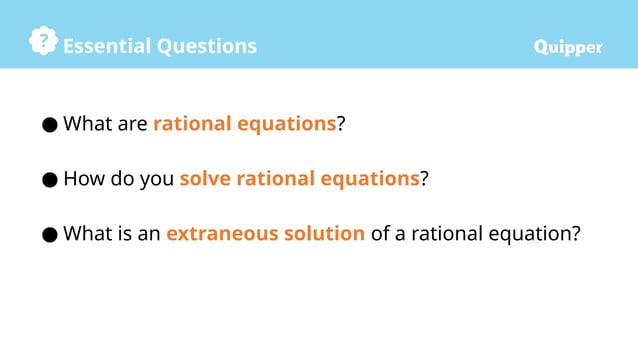 Powerpoint presentation on rational equations | PPT