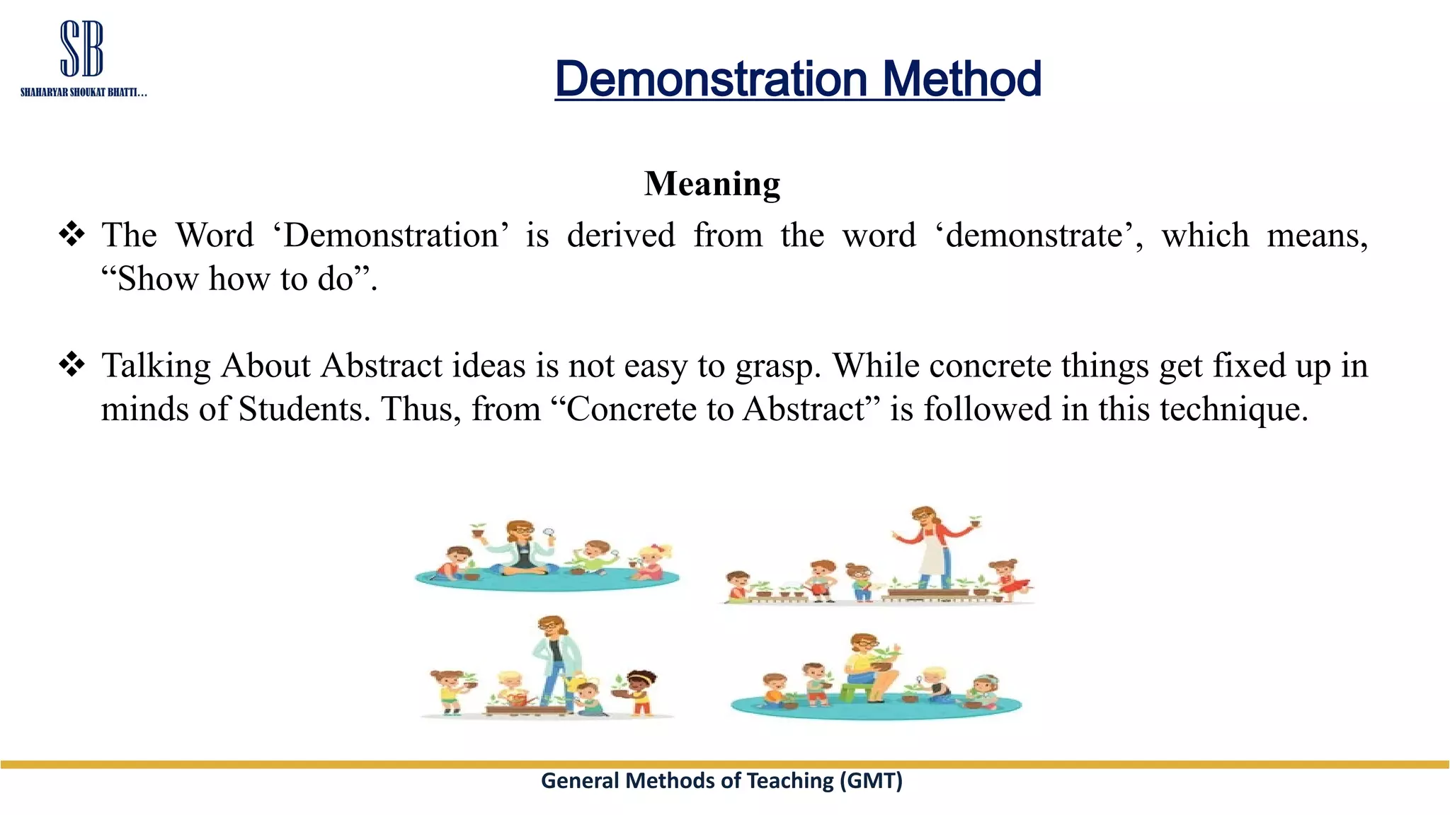 Lecture Method Of Teaching Discussion Method Of Teaching Demonstration Method Of Teaching