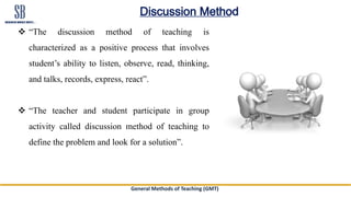 Lecture Method of Teaching - Discussion Method of Teaching ...