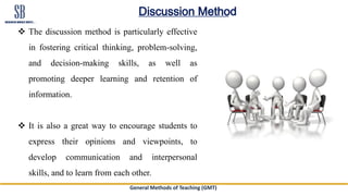 Lecture Method of Teaching - Discussion Method of Teaching ...