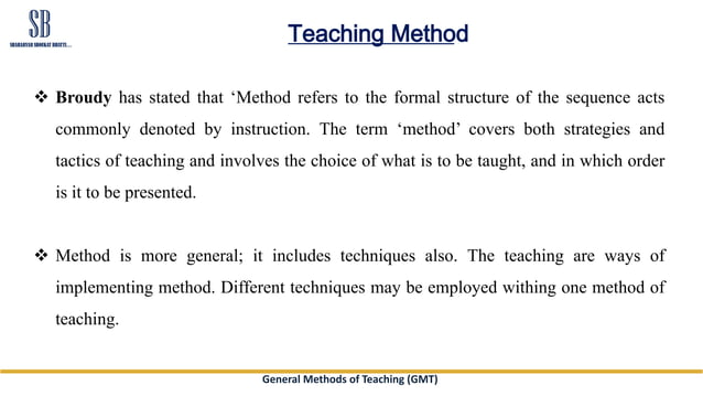 Lecture Method of Teaching - Discussion Method of Teaching -Demonstration Method of Teaching ...