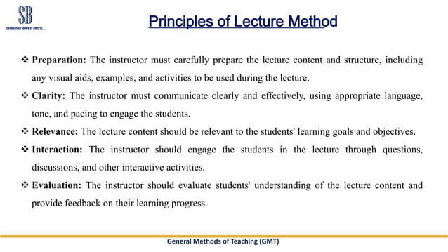 Lecture Method of Teaching - Discussion Method of Teaching ...
