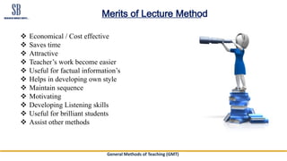 Lecture Method of Teaching - Discussion Method of Teaching -Demonstration Method of Teaching ...