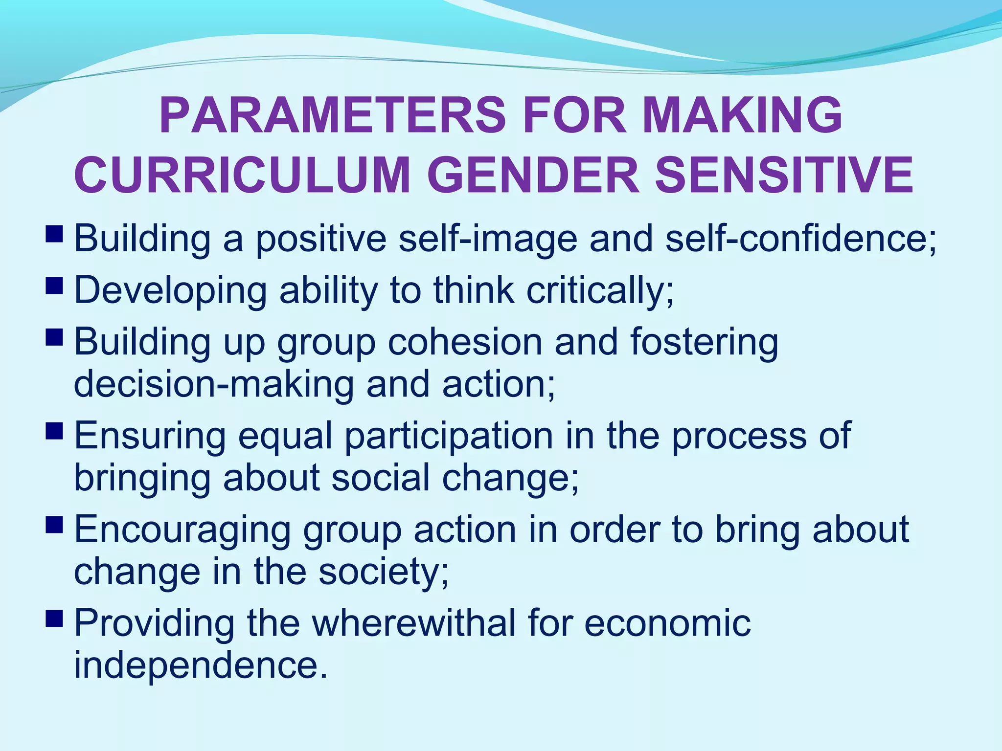 Gender Mainstreaming Through Education | PPT