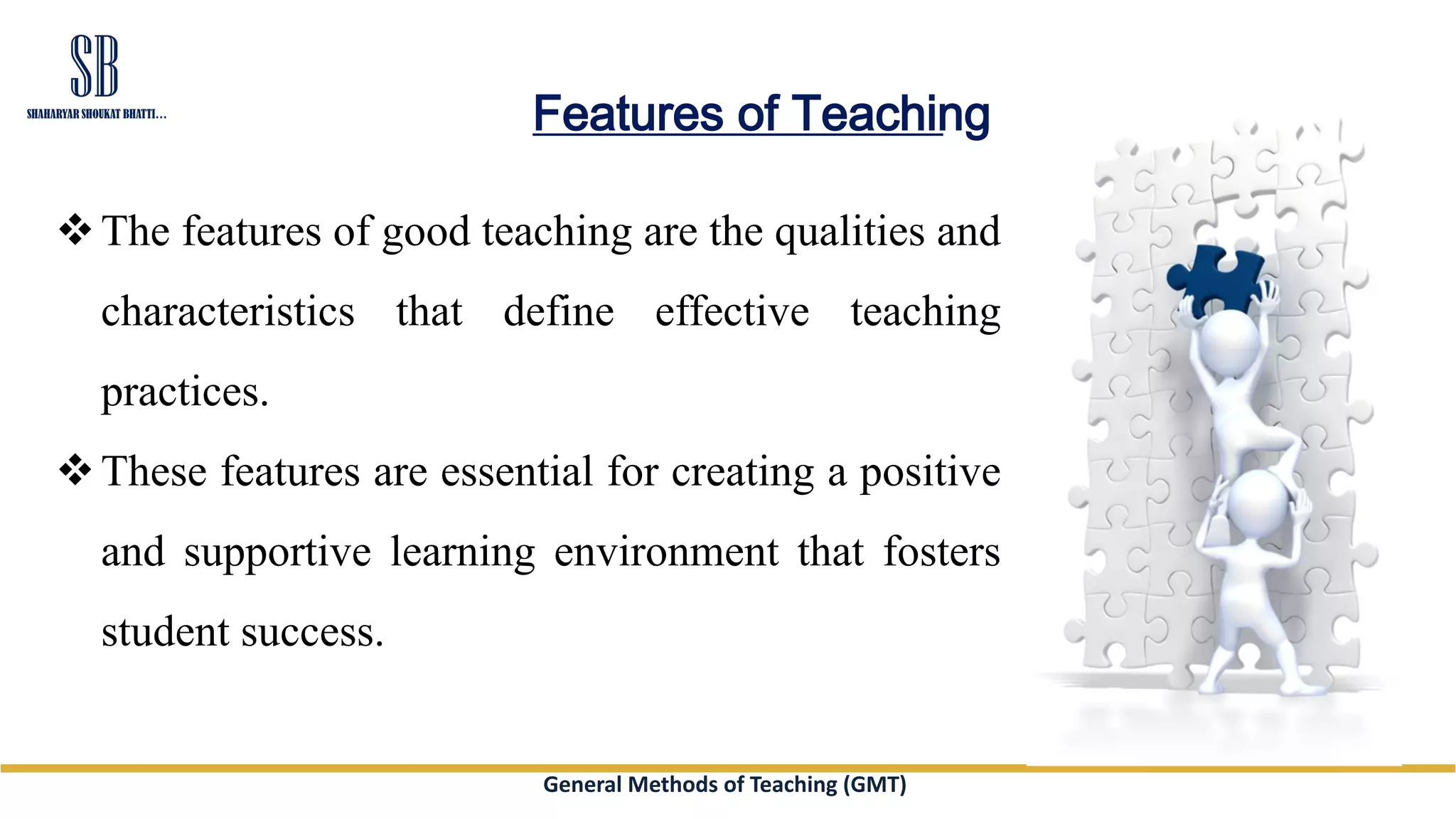 Maxims of Teaching- Features of Teaching- Planning of Teaching | PDF
