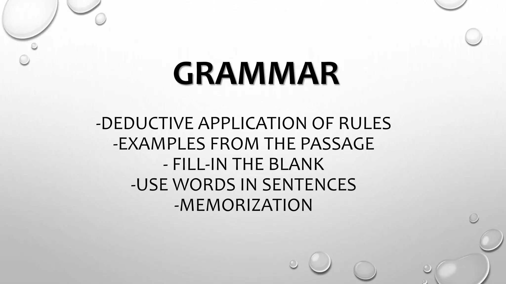 Grammar translation method | PPT