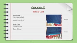 Analysis of Seam & Stitch Types & Class | PPT