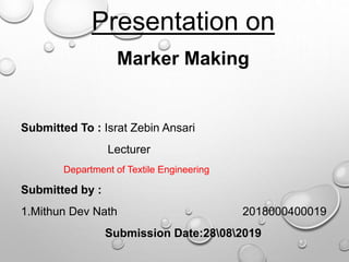 Marker Making | PPT