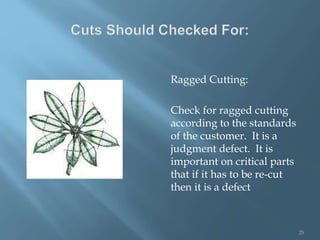 Garments Quality Control in Cutting | PPTX