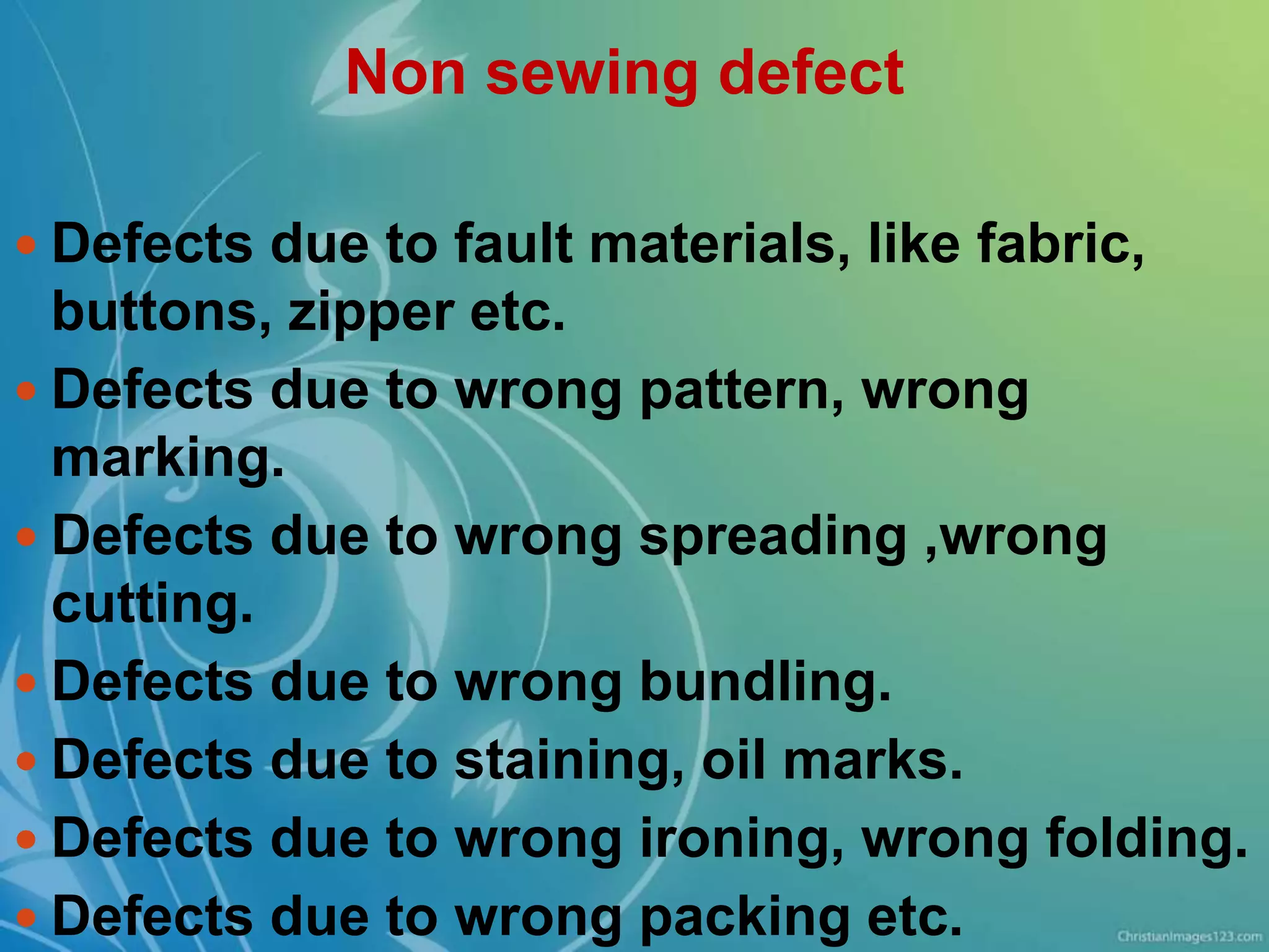 Garments Quality Control in Sewing | PPTX