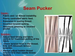 Garments Quality Control in Sewing | PPTX