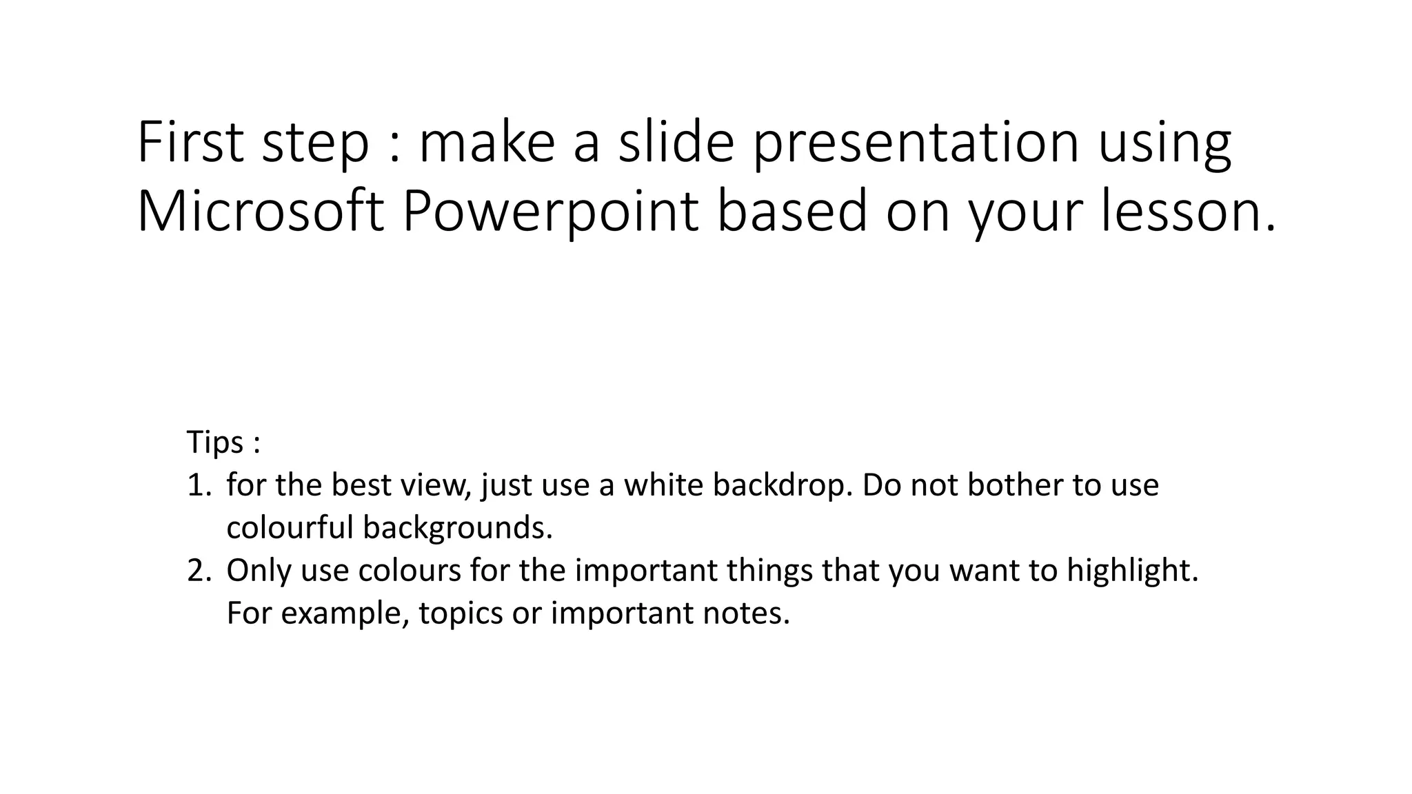 GM Tutorial Steps for Beginners to do Presentation | PPT