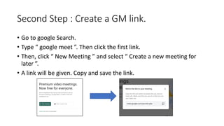 GM Tutorial Steps for Beginners to do Presentation | PPT