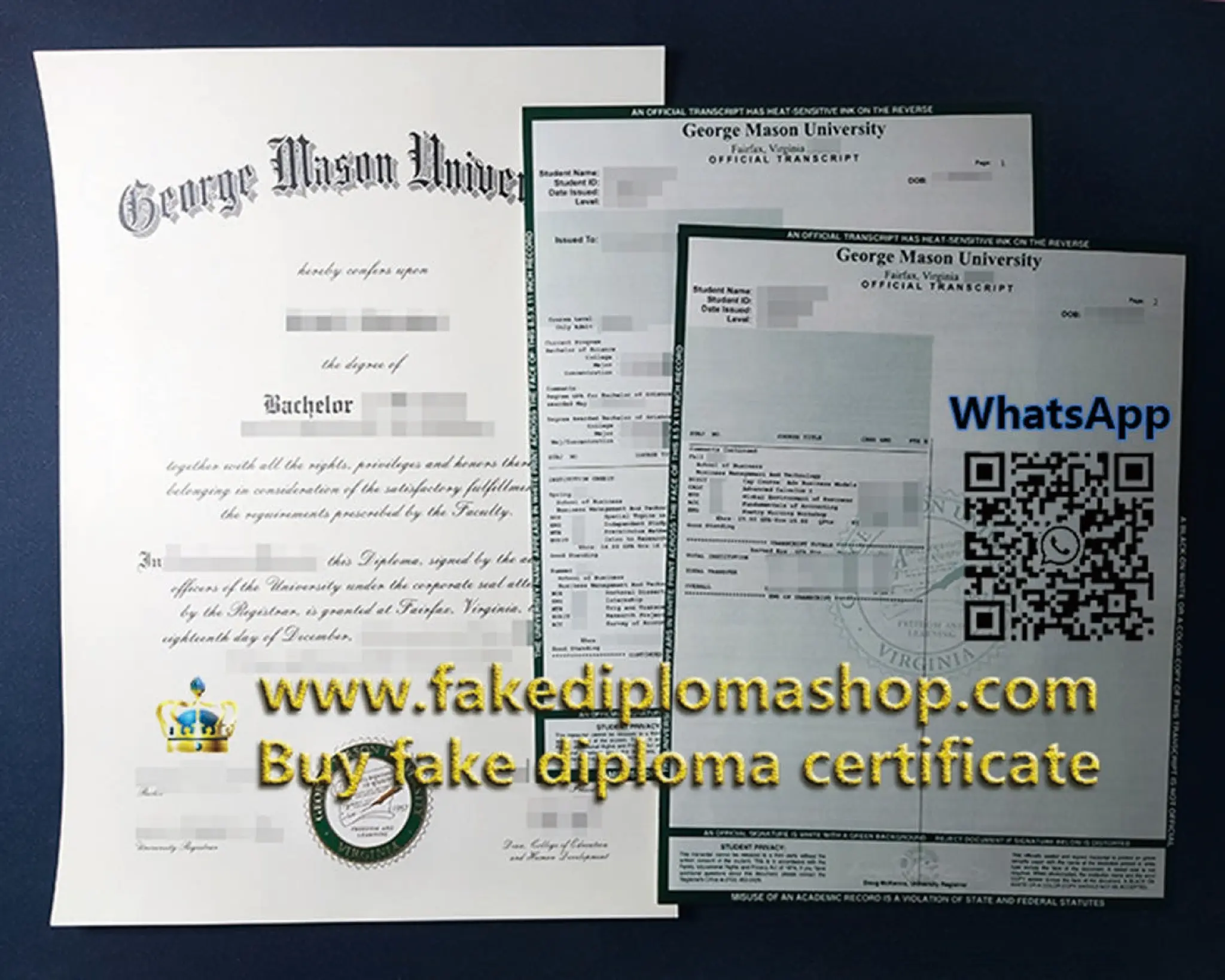 GMU diploma and transcript, get a George Mason University diploma from ...