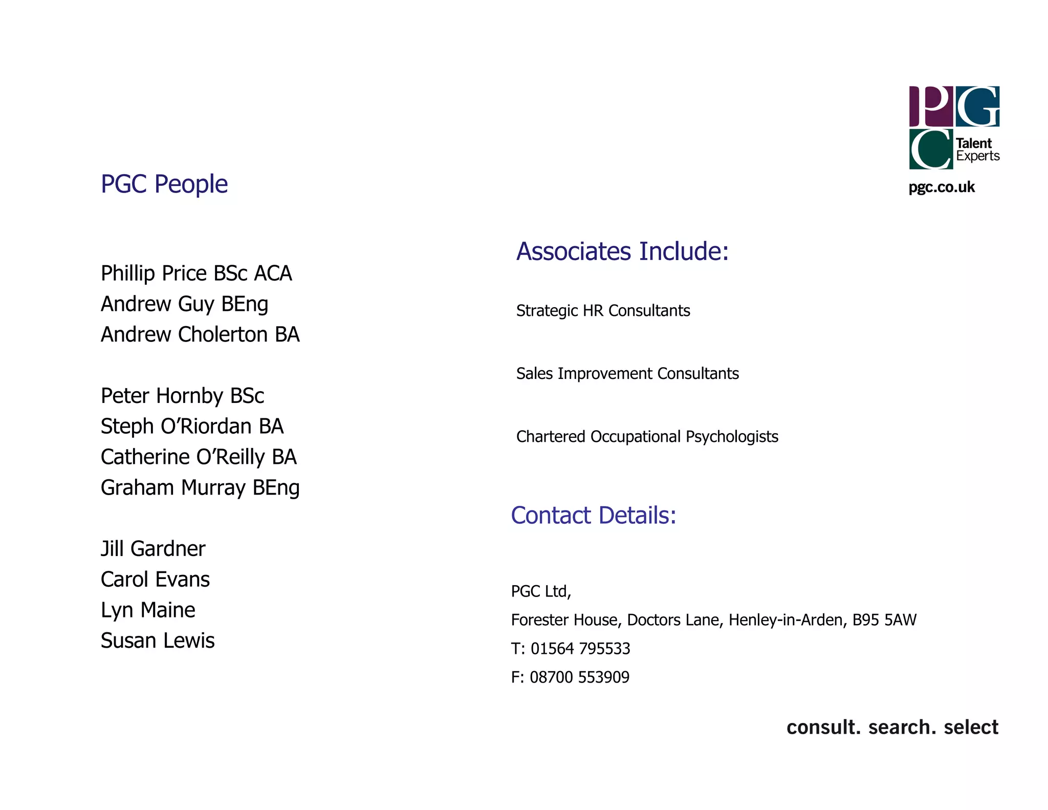 Pgc Service Overview September 09 | PPT