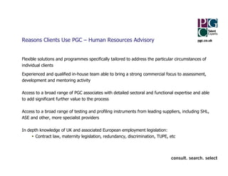 Pgc Service Overview September 09 | PPT