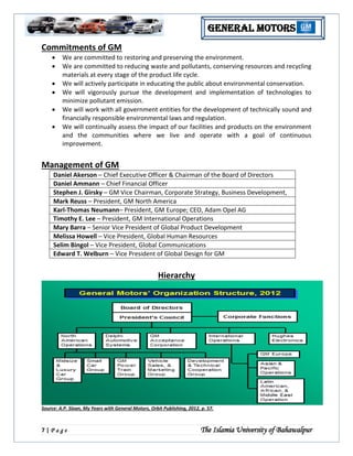 General Motor Strategic Management Analysis | PDF