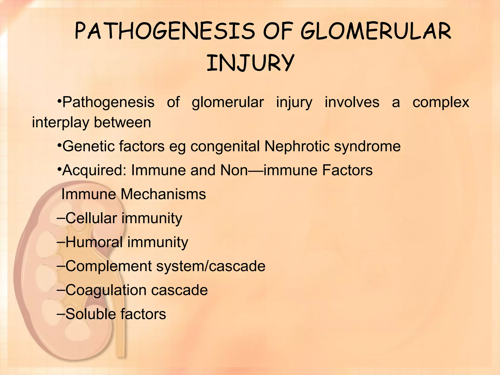 Pathogenesis of Glomerulonephritis | PPT