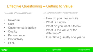 Changing conversations by asking better questions | PPT