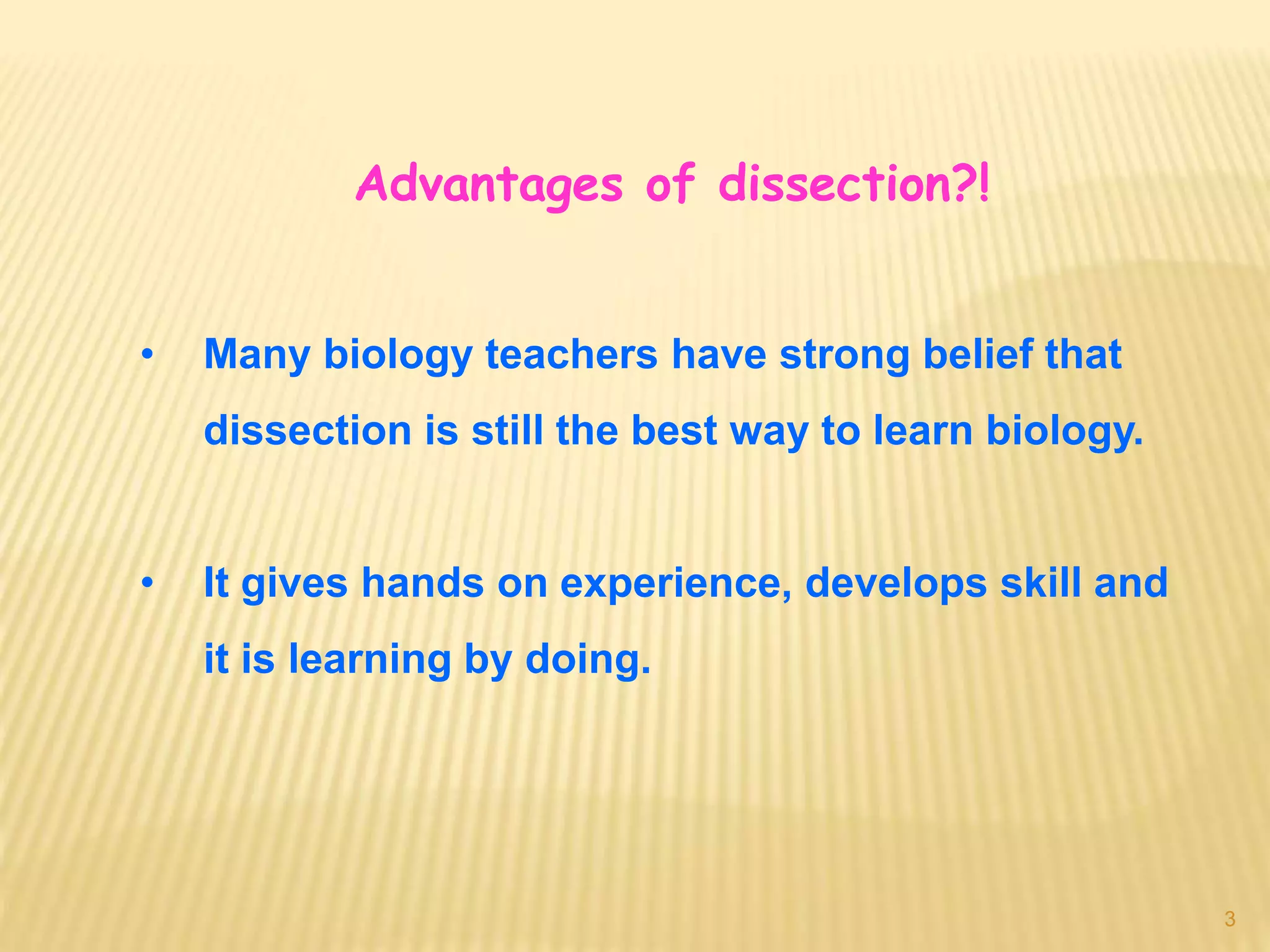 ICT Based Digital Dissection: A solution For Animal Dissection | PPTX