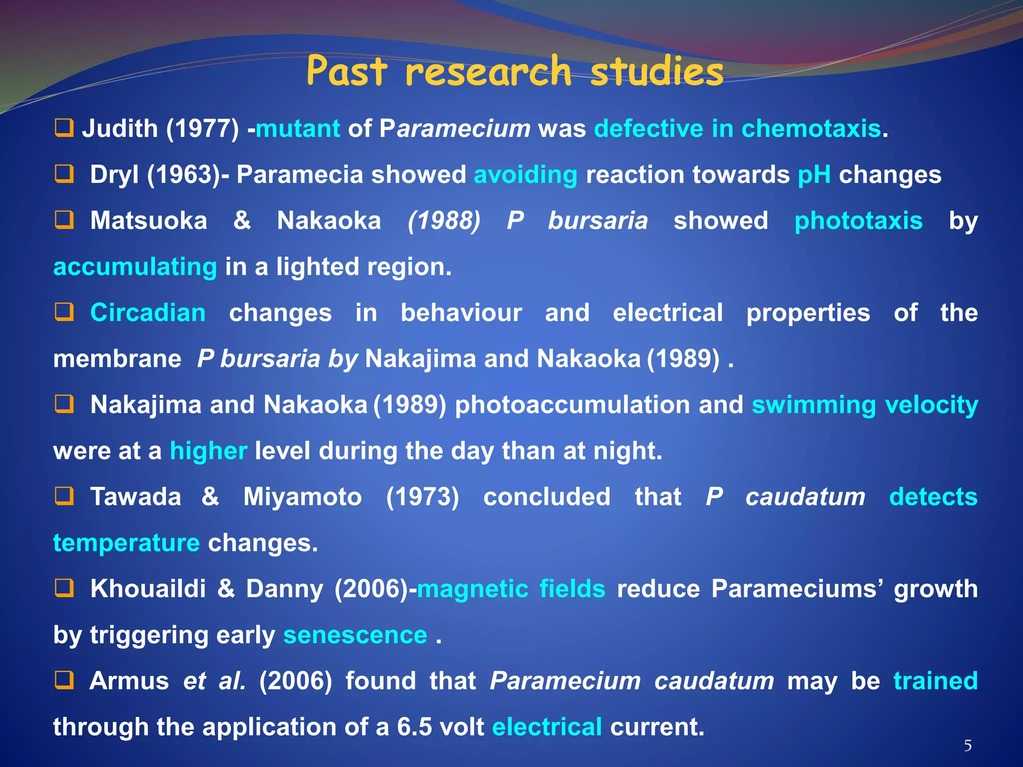 Simple and innovative experiments on Paramecium | PPTX