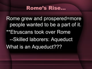 Rome Begins Guided Notes | PPT