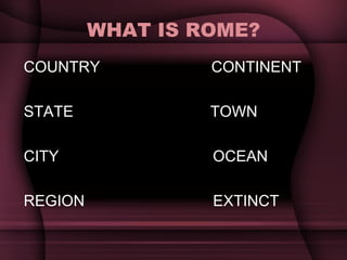 Rome Begins Guided Notes | PPT