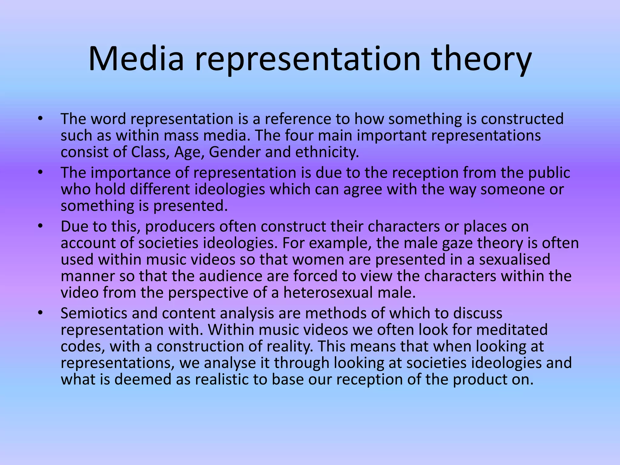 Representations | PPT