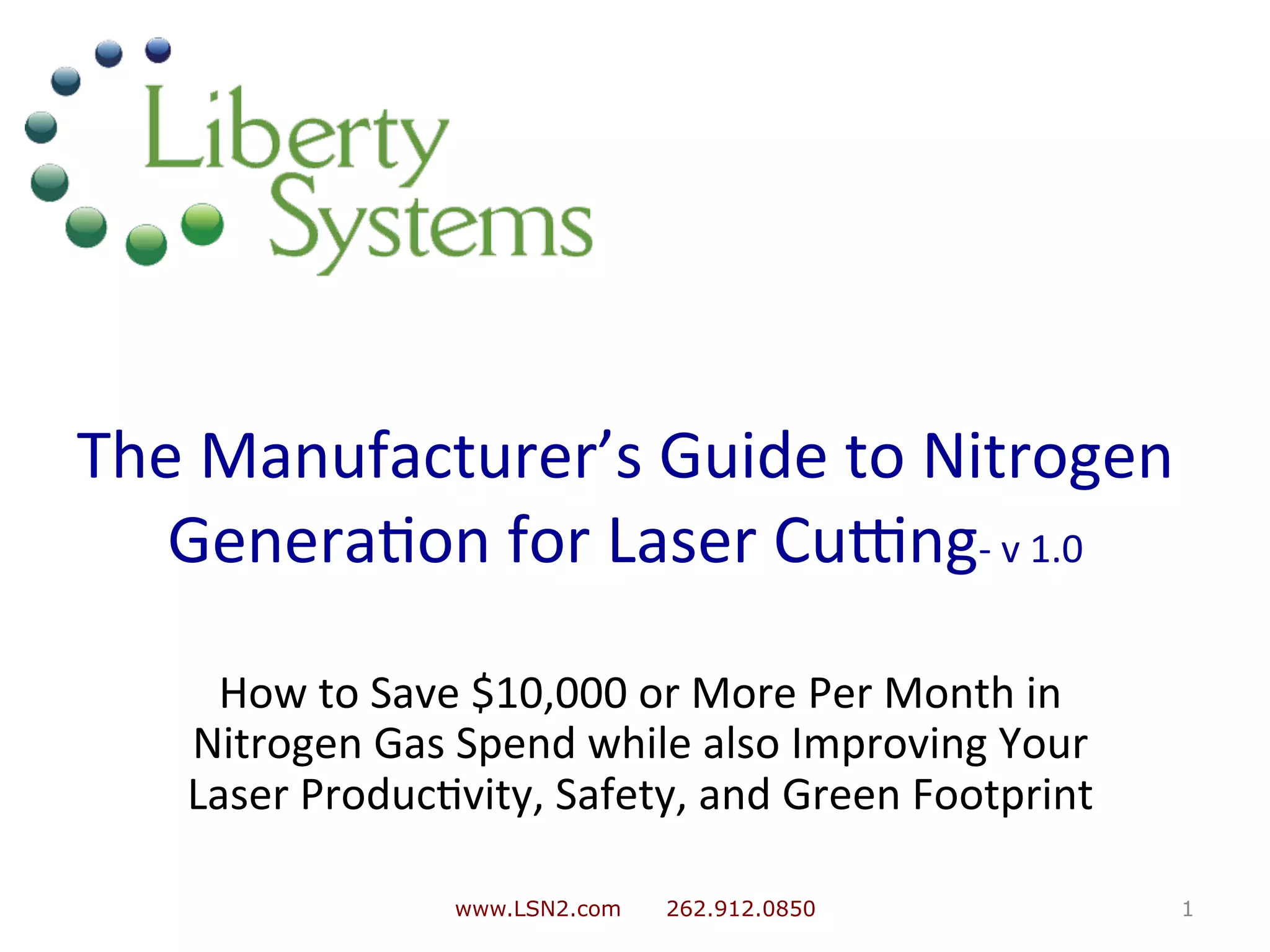 Nitrogen Generators Awareness Guide for Laser Cutting | PDF