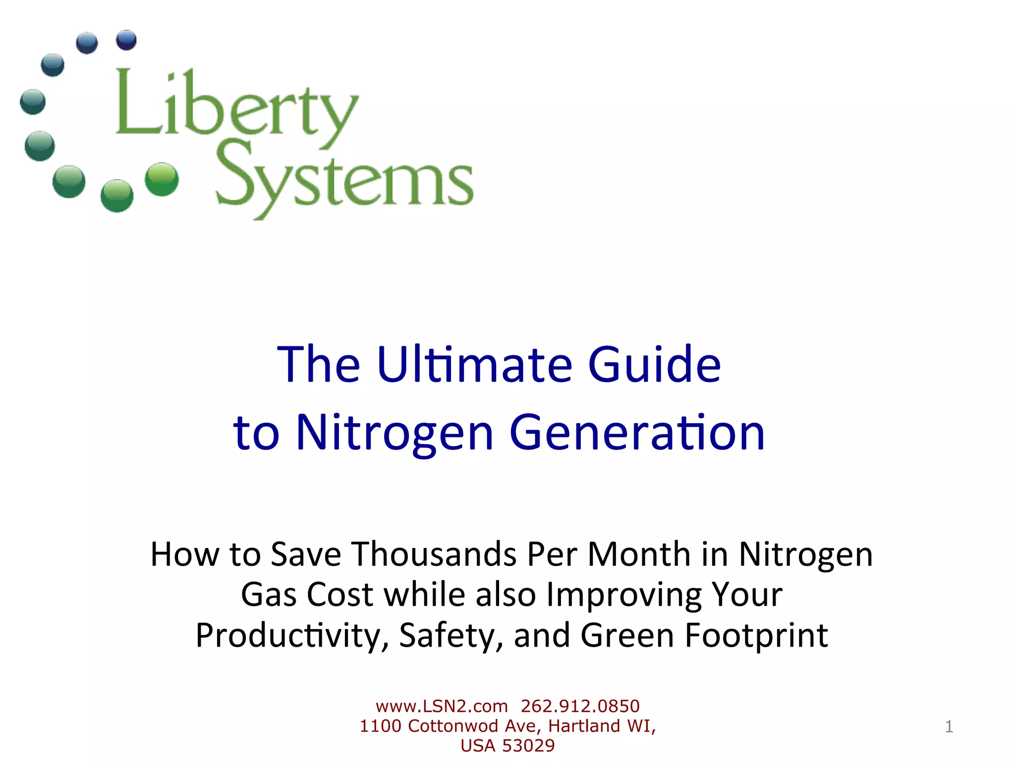 Nitrogen Generators awareness guide - general | PDF