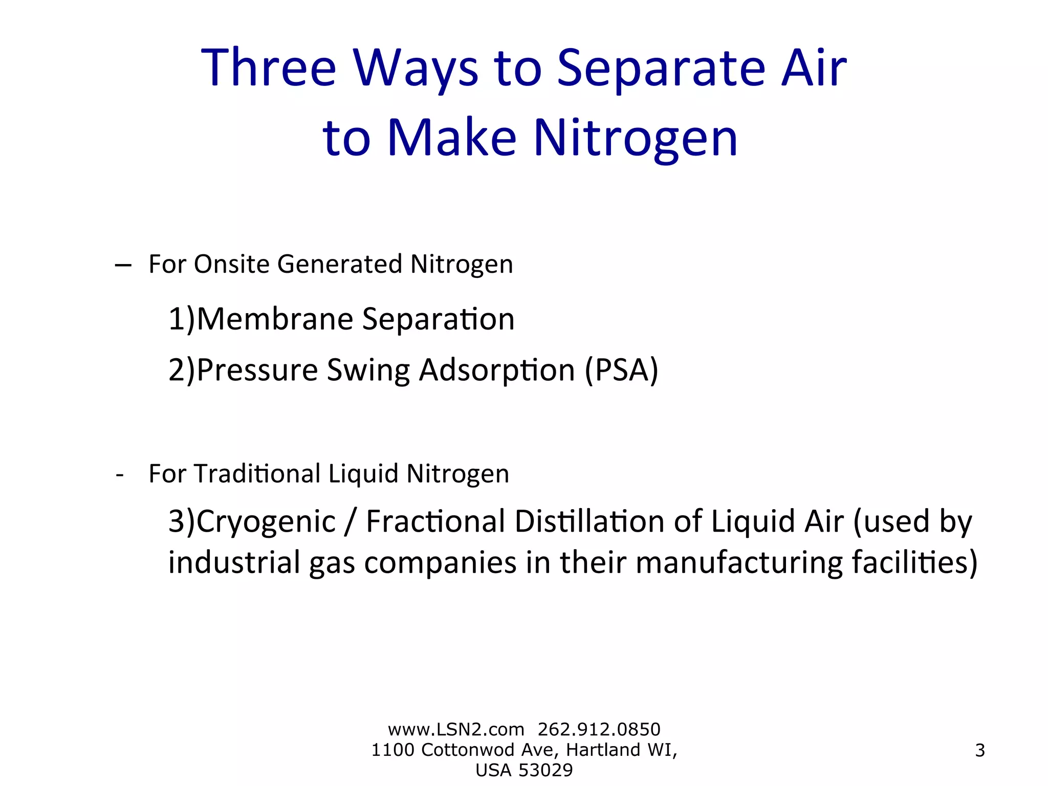 Nitrogen Generators awareness guide - general | PDF