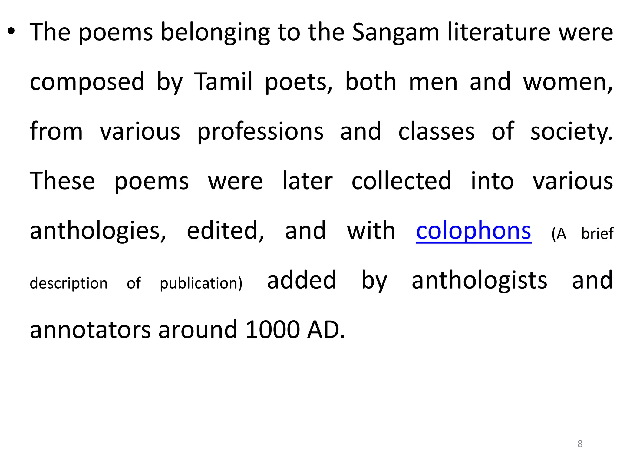 Literary Tradition of Tamil-Pathinen Melkanakku | PPTX