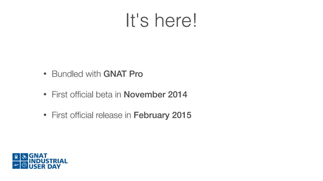 GNAT Pro User Day: GNATdashboard - Tracking and Improving Software Quality | PPT