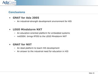 GNAT GPL For Mindstorms | PPT