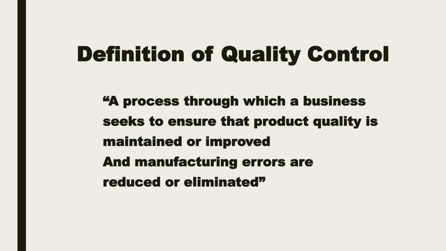 QUALITY MANAGEMENT- SEVEN BASIC TOOLS OF QUALITY CONTROL | PPT