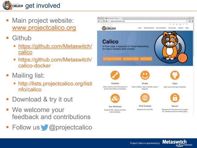 Intro to Project Calico: a pure layer 3 approach to scale-out networking | PPT | Free Download