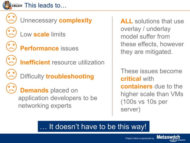 Intro to Project Calico: a pure layer 3 approach to scale-out networking | PPT | Free Download