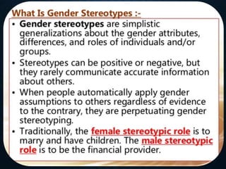 Gender identity & Roles | PPTX
