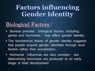 Gender identity & Roles | PPTX