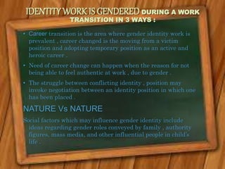 Gender identity & Roles | PPTX