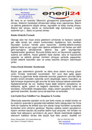 Güneş Enerjisinden Elektrik Üretim ve Yatırım Rehberi | PDF