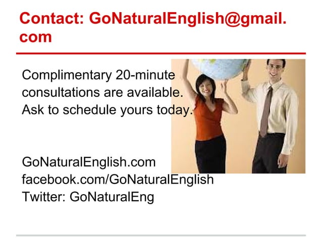 About Go Natural English ESL Lessons | PPT
