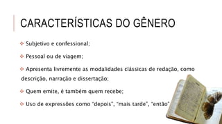 Gênero diário | PPTX