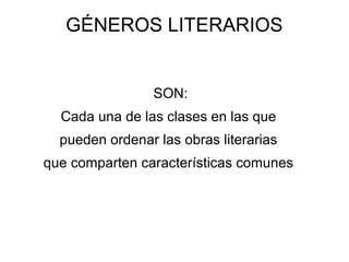 Género literarios | ODP