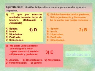 Género lírico y figuras literarias | PPT
