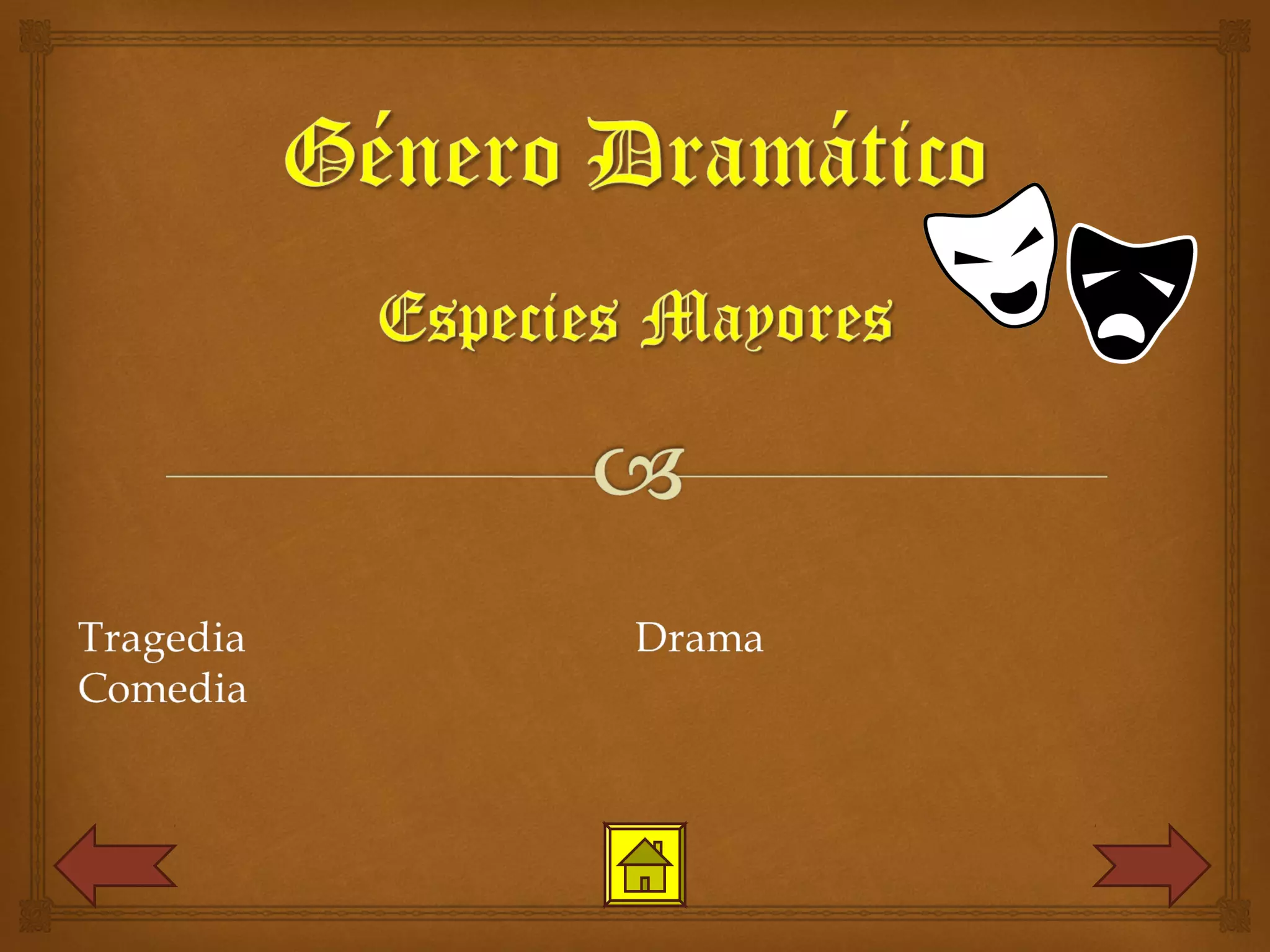 Géneros literarios, una presentación interactiva | PPT